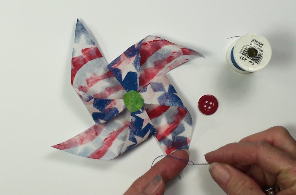 Painting Fabric Pinwheels – Fiber Designs by Ann