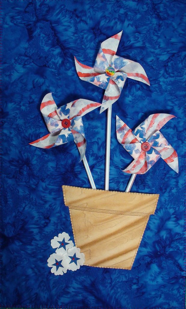 Painting Fabric Pinwheels – Fiber Designs by Ann