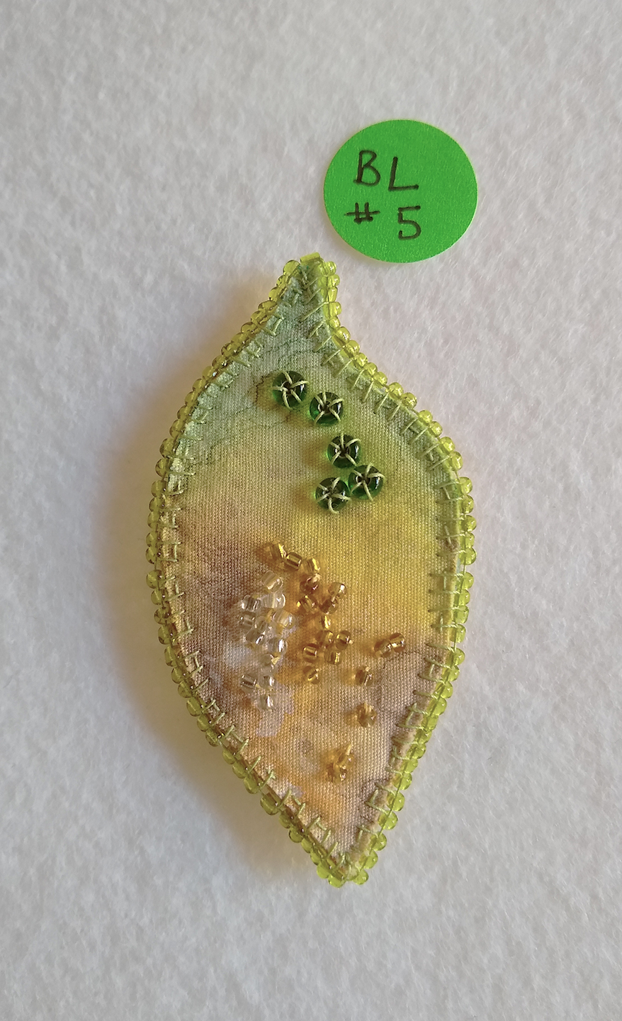 Beaded Leaves – Fiber Designs by Ann